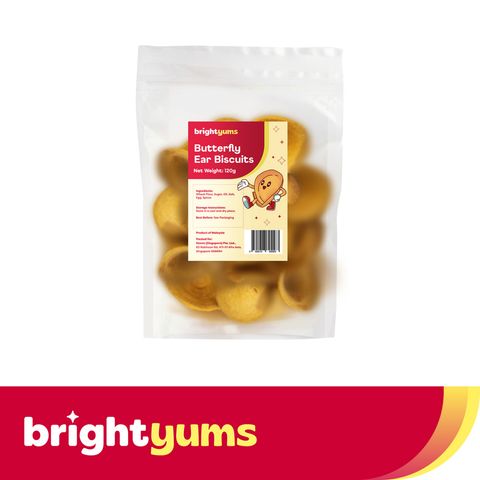 brightyums Butterfly Ear Biscuits 120g delivery near you in Singapore ...