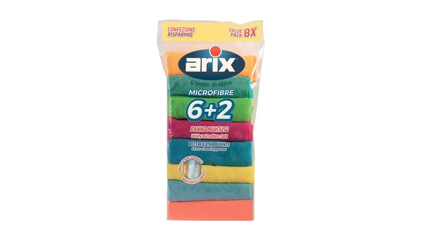 Arix Multipupose Microfiber Cloth 6+2s delivery near you in Singapore ...