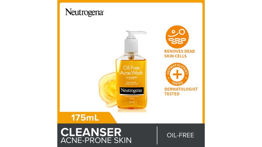 Neutrogena Oil-Free Acne Wash Facial Cleanser 175ml delivery near you ...