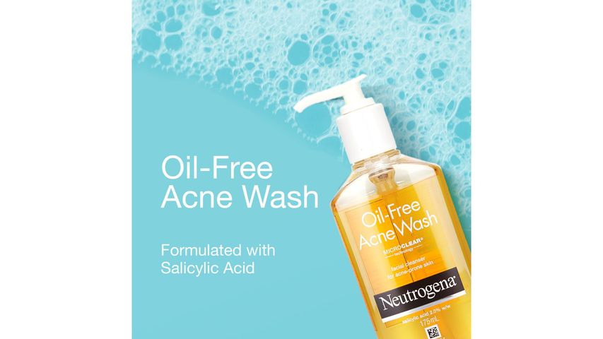 Neutrogena Oil-Free Acne Wash Facial Cleanser 175ml delivery near you ...