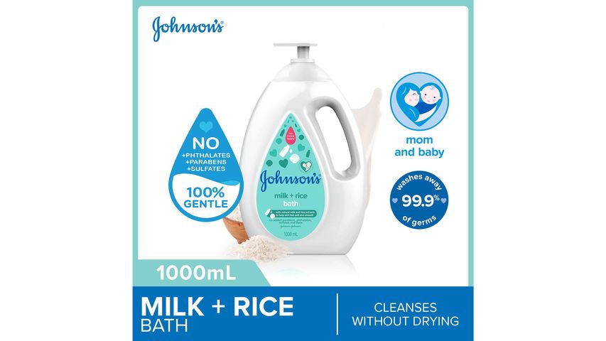 Johnson's Baby Milk + Rice Bath 1L delivery near you in Singapore ...
