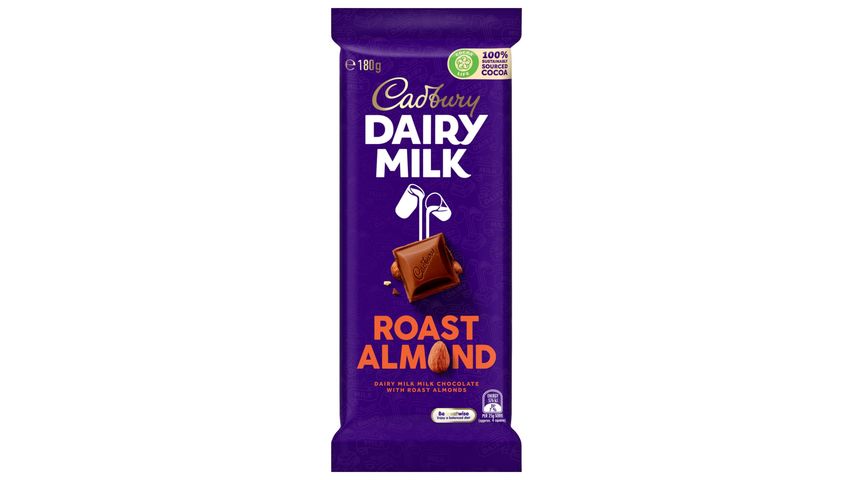 Cadbury Dairy Milk Roast Almond Block Chocolate Bar 180g delivery near ...