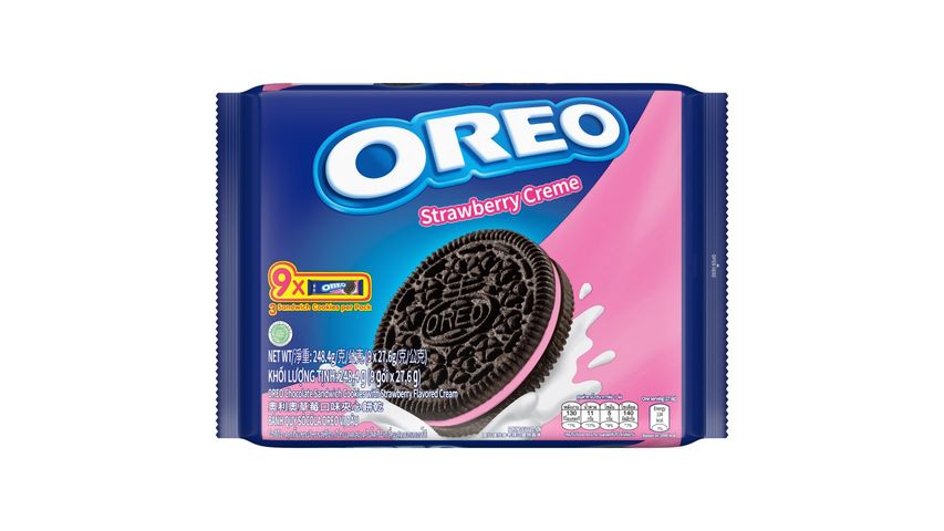 Oreo Strawberry Multipack Biscuits 248.4g delivery near you in ...