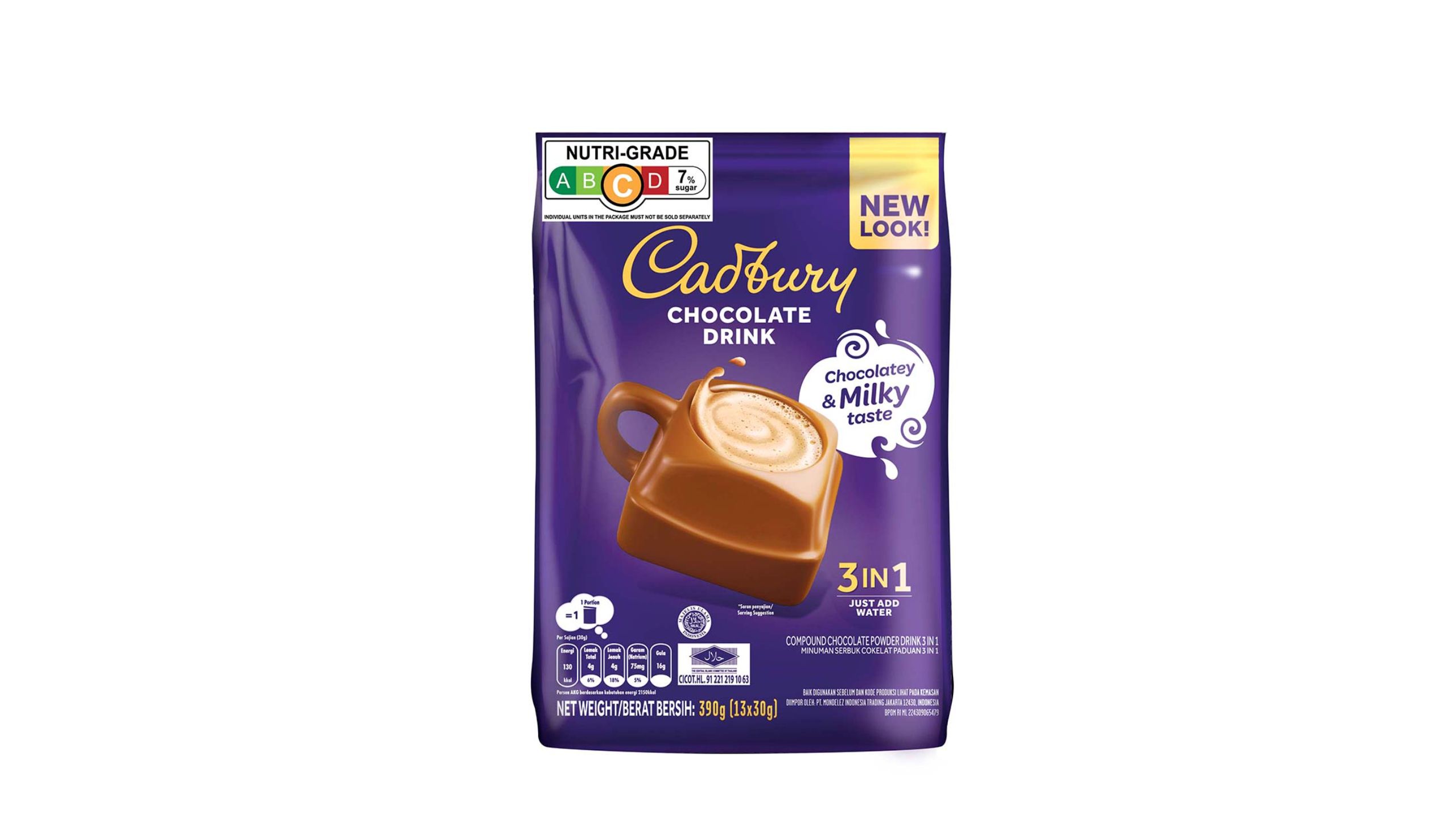 Cadbury 3 in 1 Hot Chocolate Drink Sachets 13s x 30g delivery near you ...