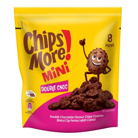 Chipsmore Mini Double Chocolate Cookies Biscuits Multipack 8 x 24g ...