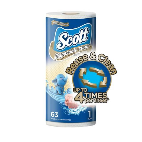Scott Disposable Cloth Wipes 1R 63s delivery near you in Singapore ...