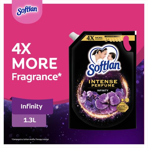 Softlan Intense Perfume Concentrated Fabric Softener 1.3L Infinite Love ...