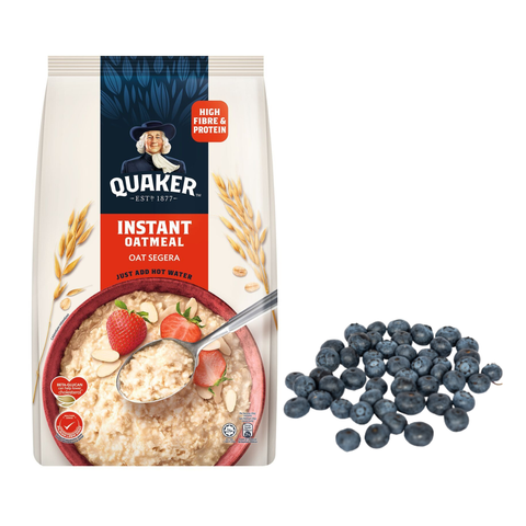Quaker Oats Instant Oatmeal 1.35kg x Blueberry Bundle delivery near you ...