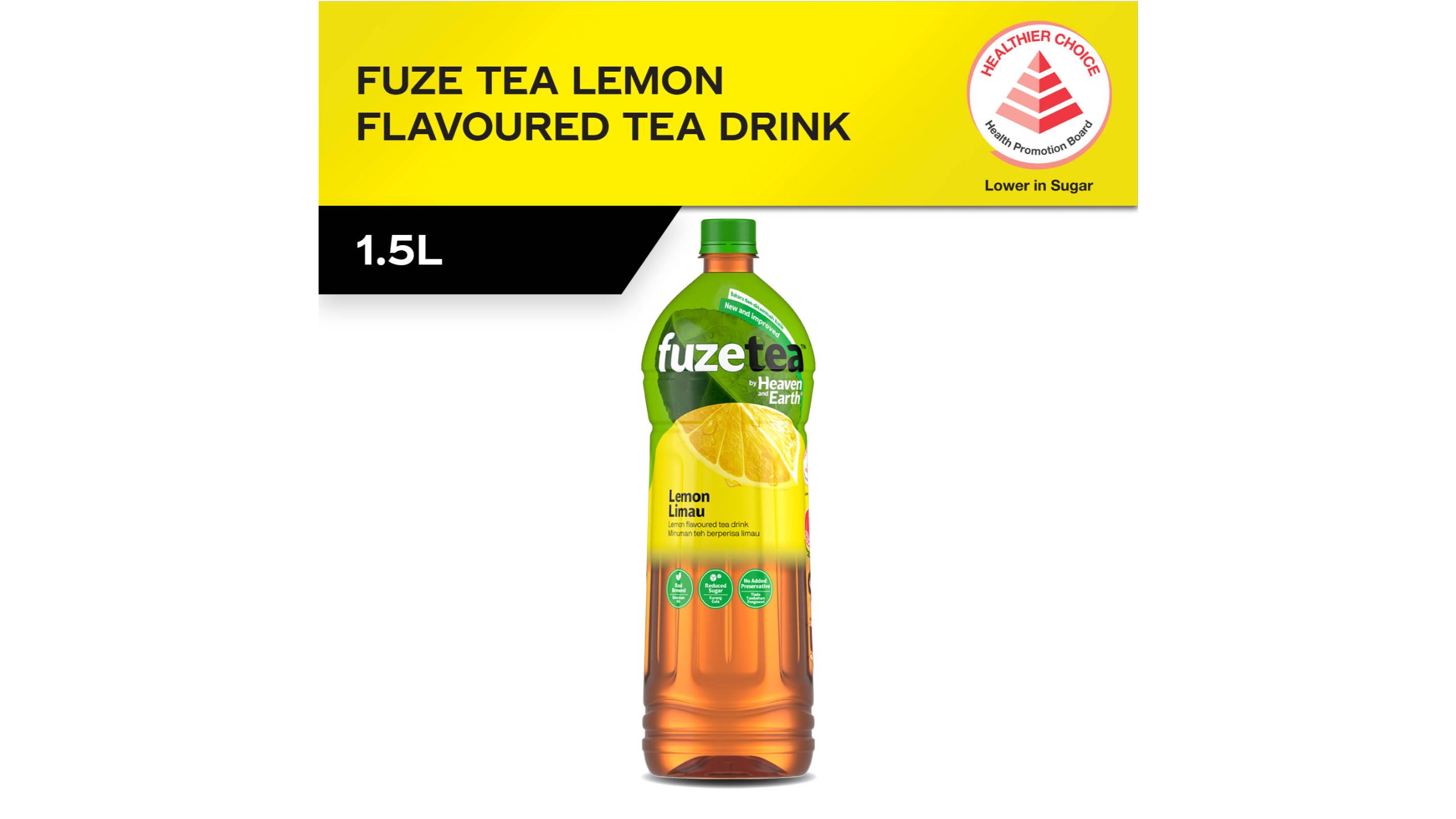 Fuze Tea Ice Lemon Tea Bottle 1.5L delivery near you in Singapore ...