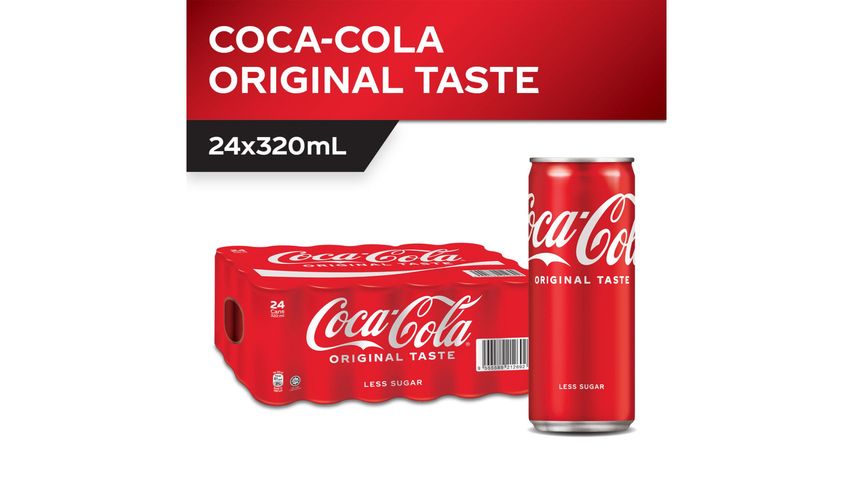 Coca-Cola Original Taste (Coke) Case 24s x 320ml Carton delivery near ...