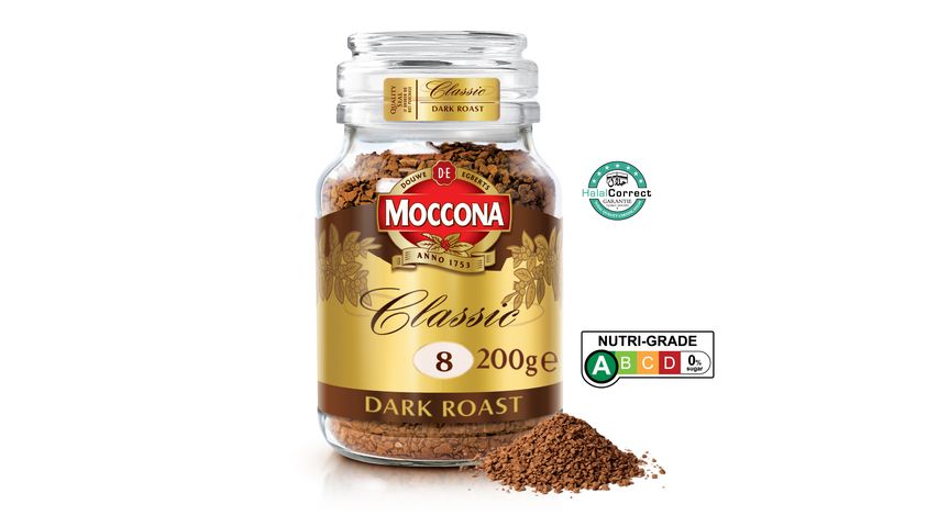 Moccona Classic Dark Roast Intensity 8 Freeze Dried Instant Coffee 200g ...