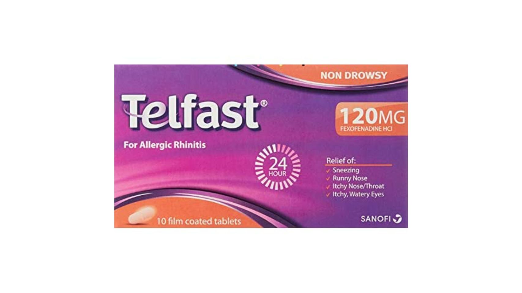 Telfast 120mg 24Hr Allergy Relief Tablets 10s delivery near you in ...
