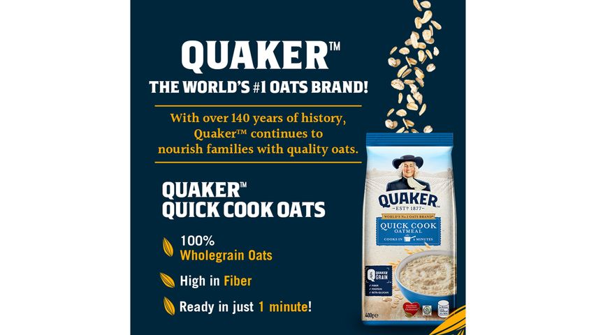 Quaker Quickcook Oatmeal Refill Pack 900g delivery near you in ...