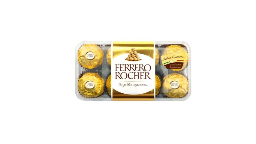 Ferrero Rocher Fine Hazelnut and Milk Chocolate Pralines Sharing Box ...