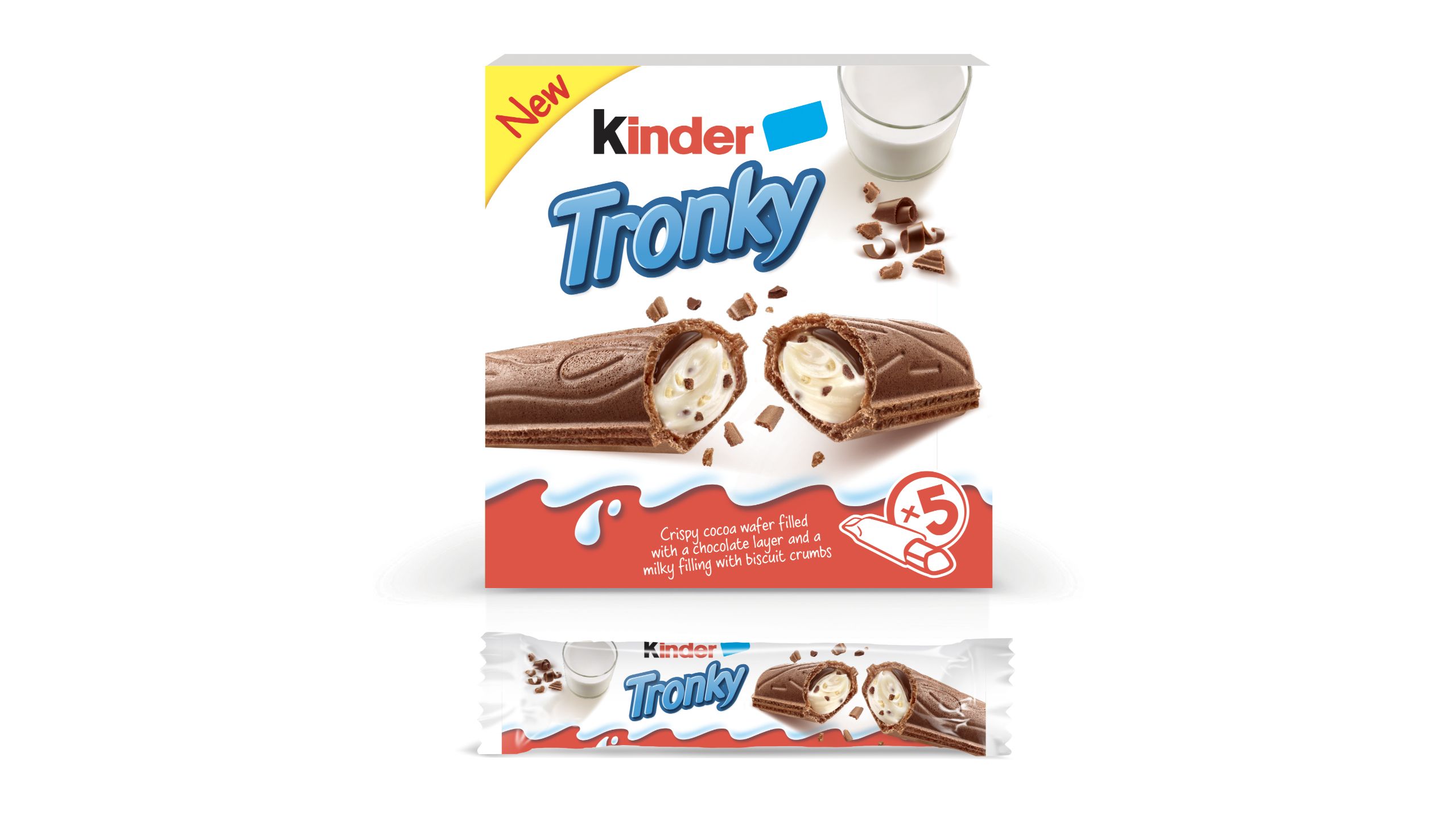 Kinder Tronky Cocoa Wafers T5 5pcs x 18g delivery near you in Singapore ...