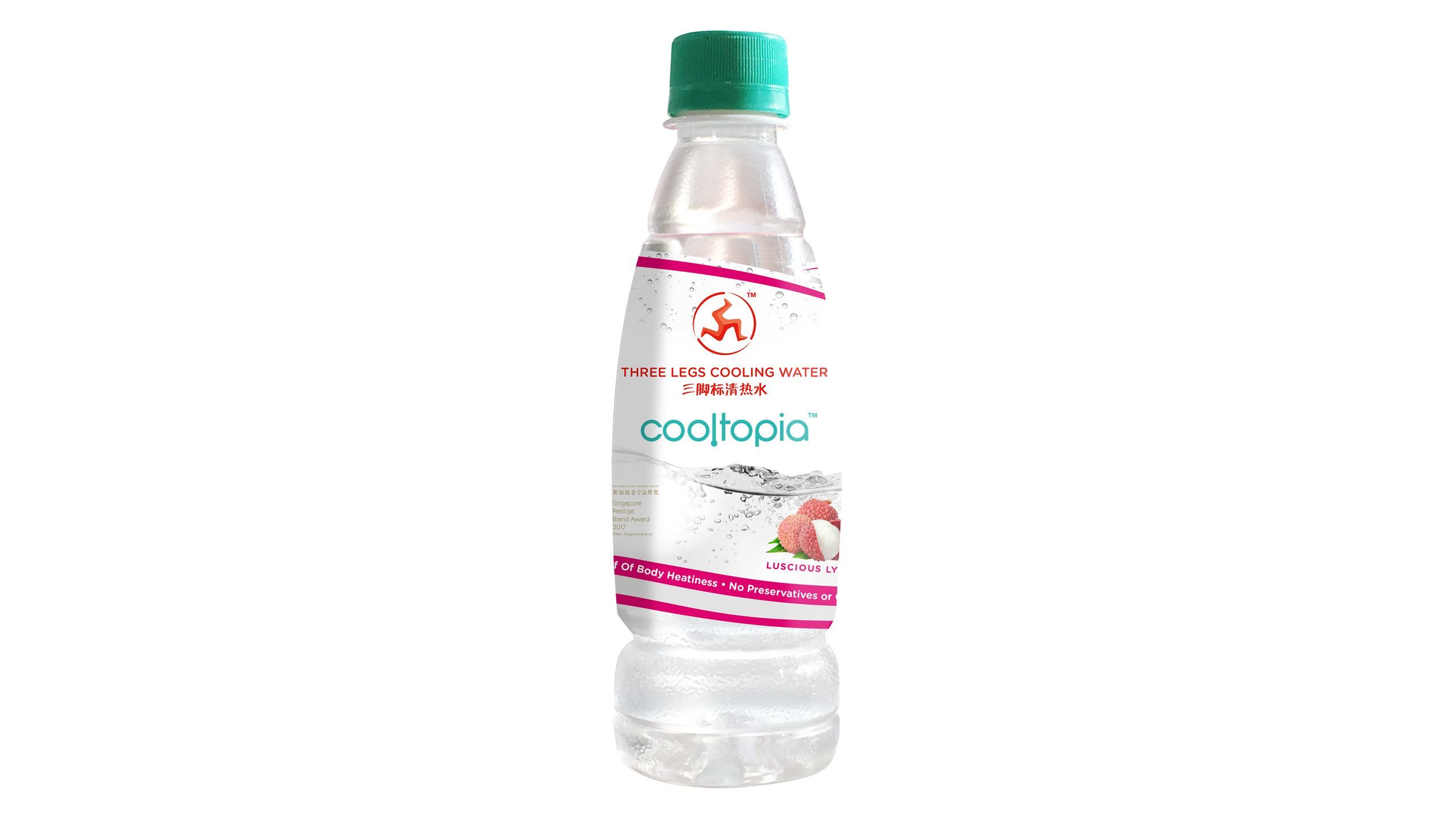 Three Legs Cooltopia Cooling Water Bottle - Luscious Lychee 320ml ...