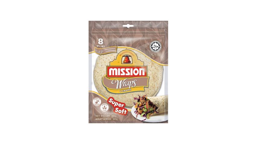 Mission 6 Grains Tortilla Wraps 360g delivery near you | foodpanda Malaysia