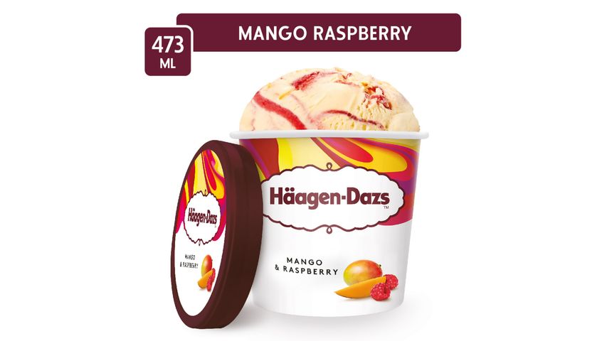Haagen-Dazs Mango & Raspberry Ice Cream Pint 473ml delivery near you in ...