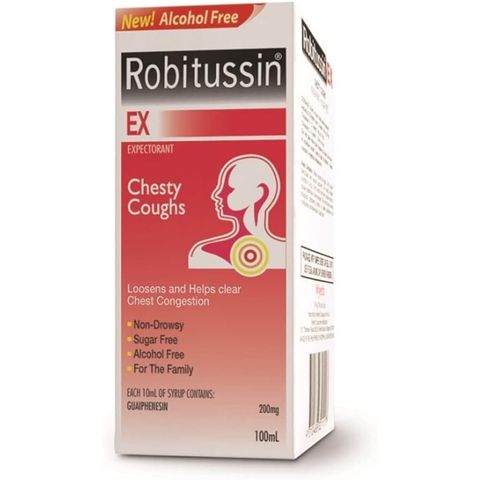 Robitussin EX Chesty Cough Syrup, 100ml delivery near you in Singapore ...