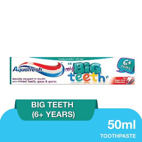 Aquafresh Toothpaste - Big Teeth (6+ Years) 50 ml delivery near you in ...