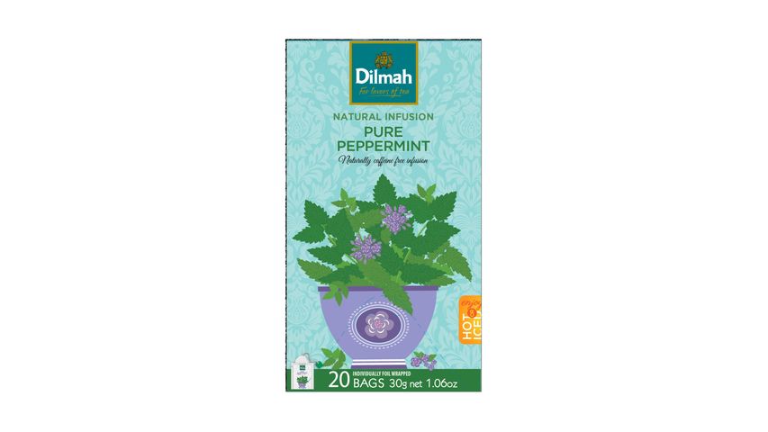 Dilmah Natural Infusion Pure Peppermint Tea Bag 20s x 1.5g delivery ...
