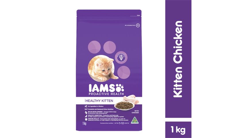 IAMS Healthy Kitten Chicken Cat Dry Food 1kg delivery near you in ...
