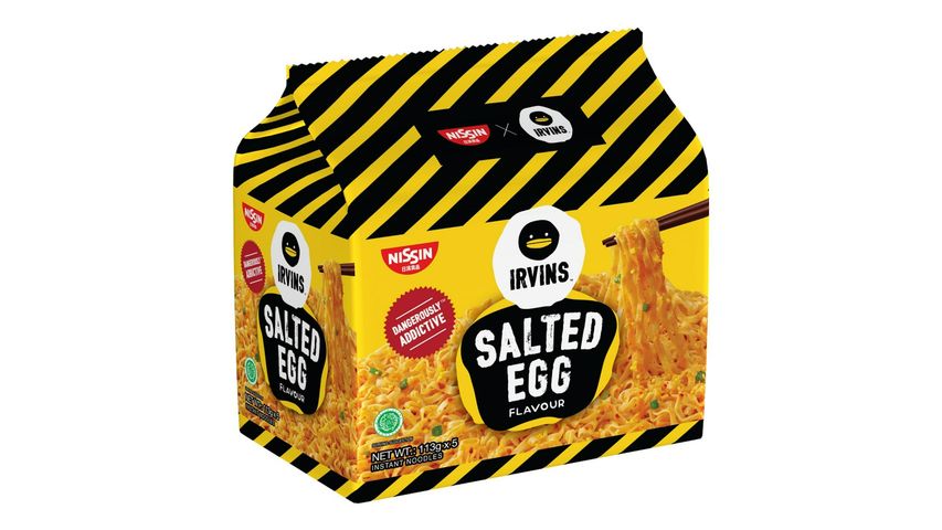 Nissin Irvins Salted Egg Packet Noodles (Halal) 5pcs x 113g delivery ...