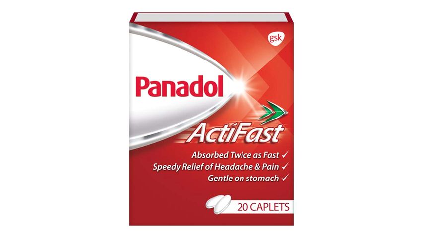 Panadol Actifast, Paracetamol for Fast Pain Relief, Headache, Fever ...