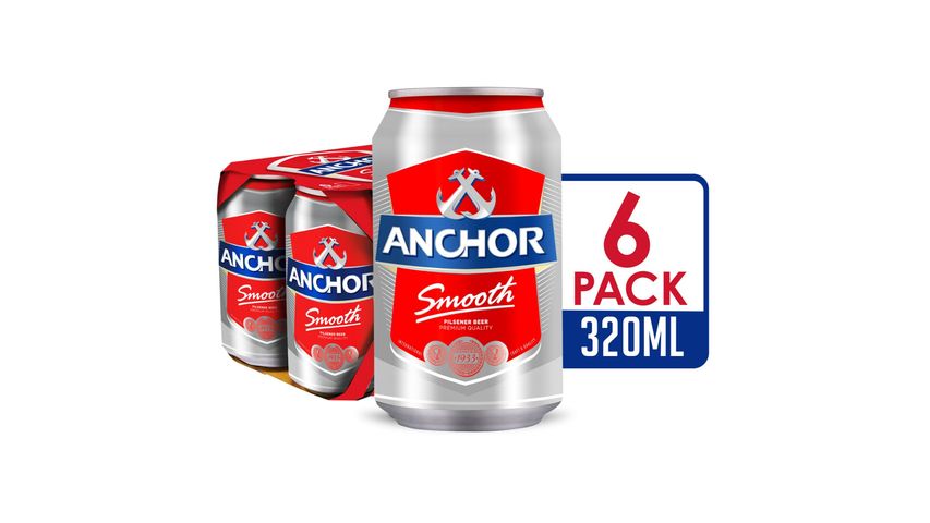 Anchor Smooth Pilsner Beer Can 6s x 320ml delivery near you in ...