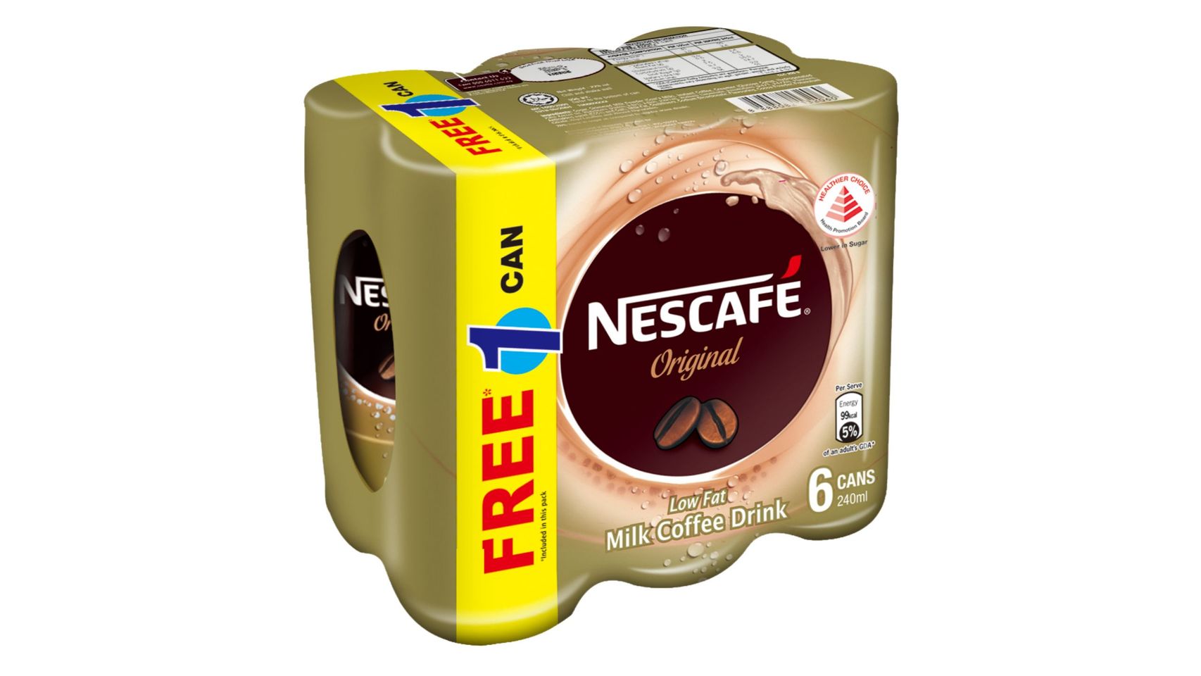 Nescafe Original Low Fat Milk Coffee Drink Can 6 x 240ml delivery near ...