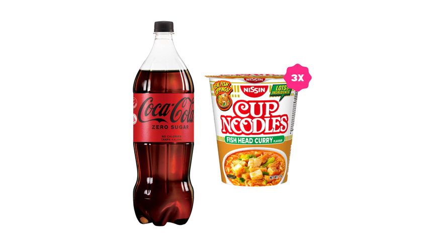 Coca-Cola Zero Sugar x Nissin Fish Head Curry Bundle delivery near you ...