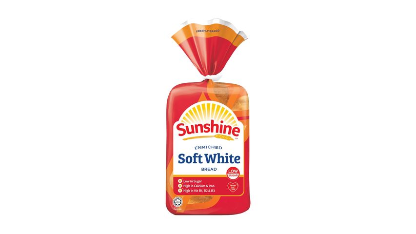 Sunshine Enriched Soft White Bread 400g delivery near you in Singapore ...