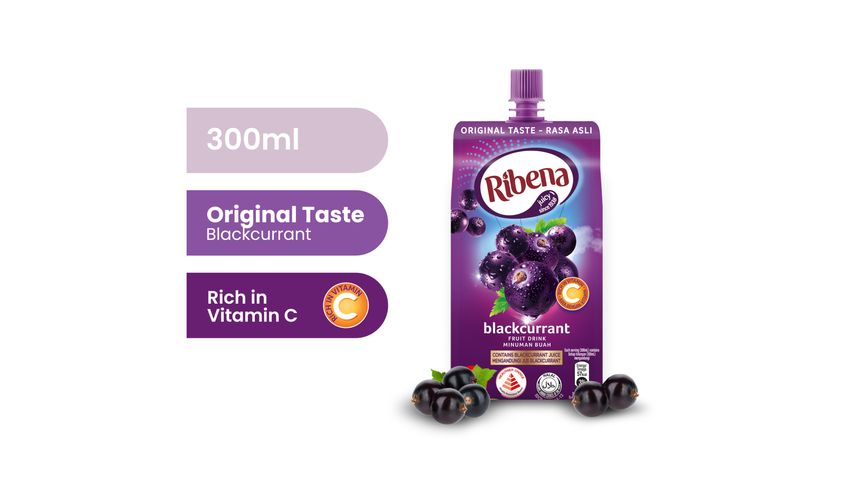Ribena Cheerpack Original Taste Blackcurrant Fruit Drink 300ml delivery ...