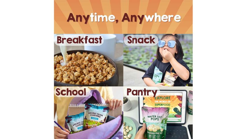 Zenko Superfoods Ancient Grain Clusters Dark Chocolate Popcorn 35g ...