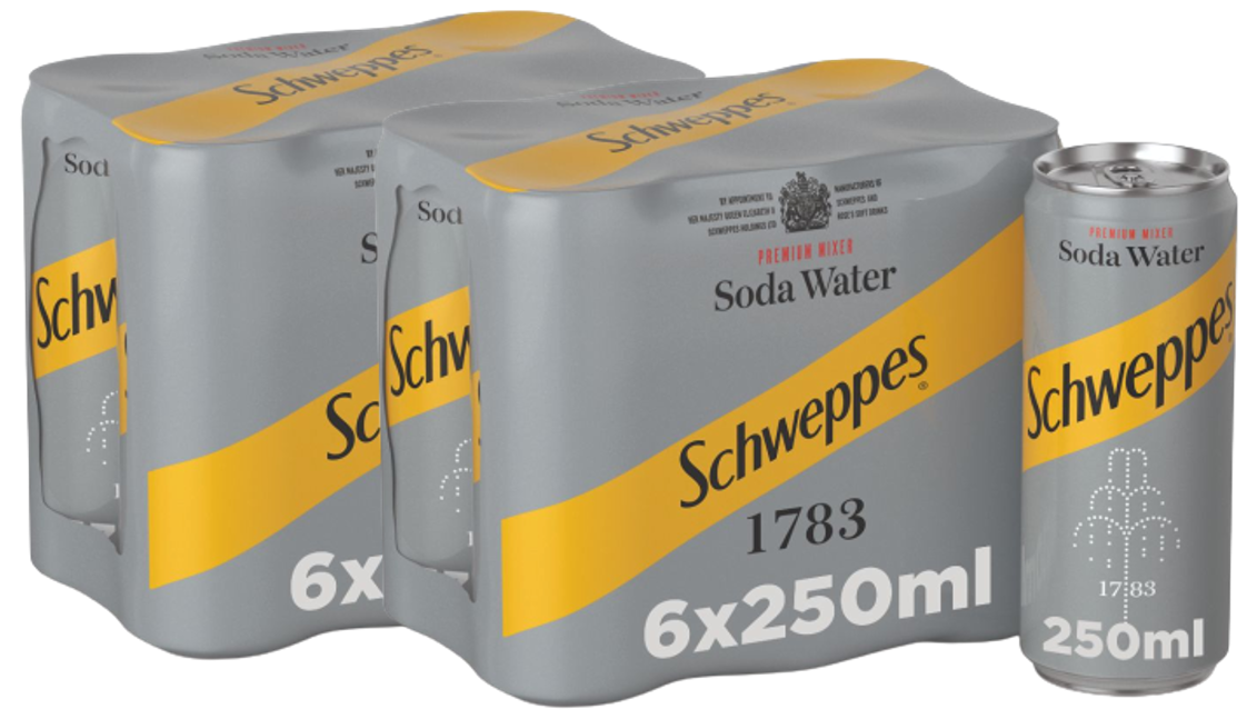 اشترِ Schweppes Soda Water 250 ml x 6 Pcs x 2 أونلاين في UAE | طلبات UAE