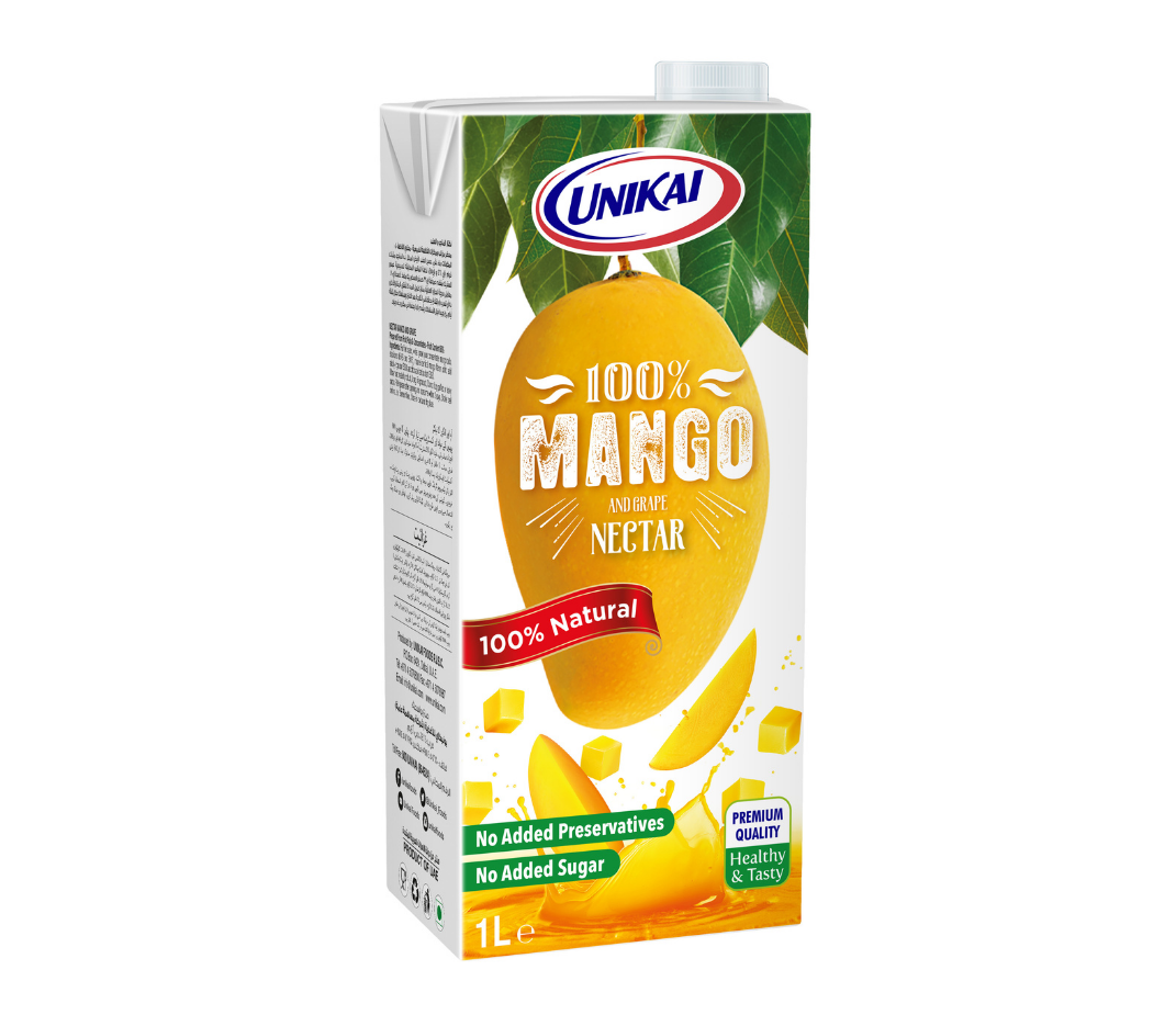 Buy Unika Mango & Grape UHT Nectar No Added Sugar 1 ltr Online in Oman ...