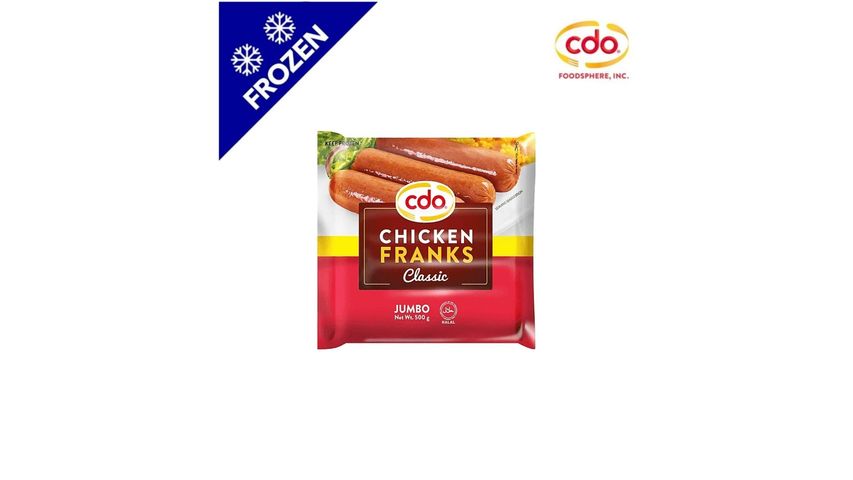 CDO Jumbo Chicken Franks Hotdog 500G delivery in the Philippines ...
