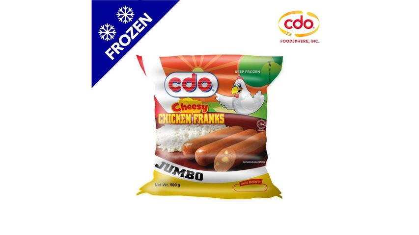 CDO Jumbo Cheesy Chicken Franks Hotdog 500G delivery in the Philippines ...
