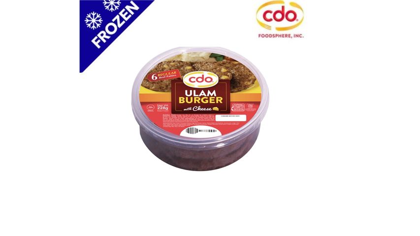 CDO Ulam Burger with Cheese 228G delivery in the Philippines | foodpanda