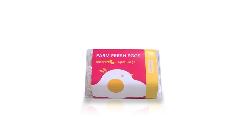Farm Fresh Eggs Large 6pc Brown delivery in the Philippines | foodpanda