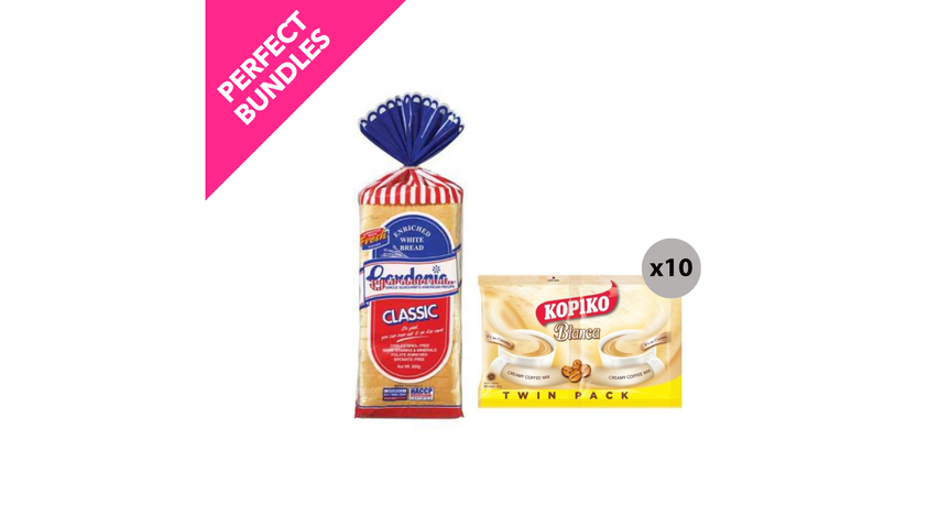 Kopiko Blanca 30g x 10s & Gardenia Classic White Bread 600g Bundle ...