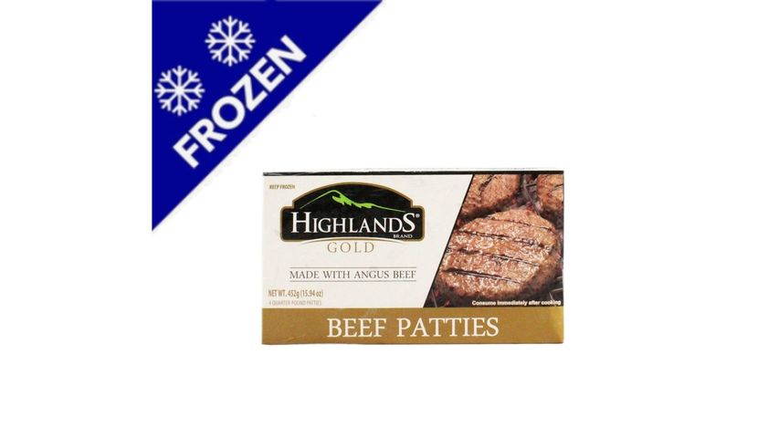 Highlands Gold Premium Beef Patties 452g delivery in the Philippines ...