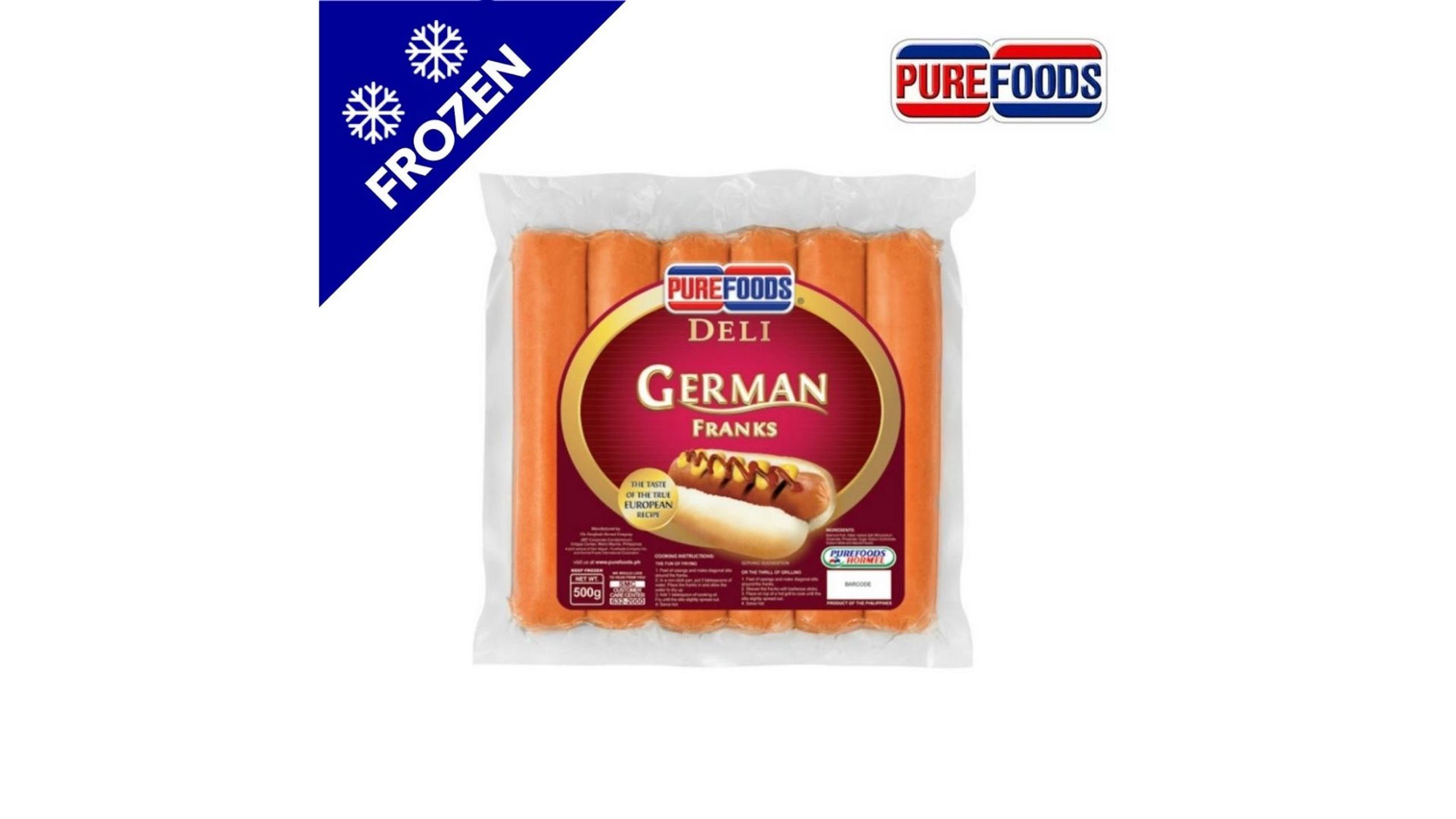 Deli German Franks Hotdog 500G delivery in the Philippines | foodpanda