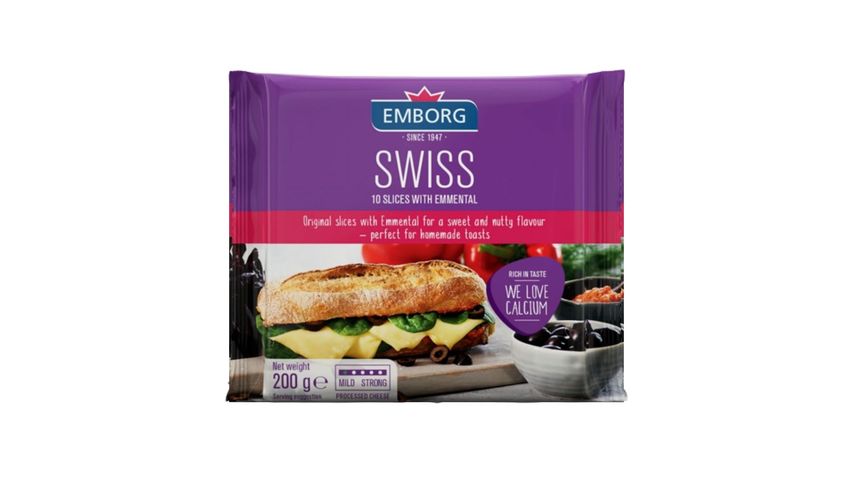 Emborg Swiss Cheese Slices 200g delivery near you | foodpanda Malaysia