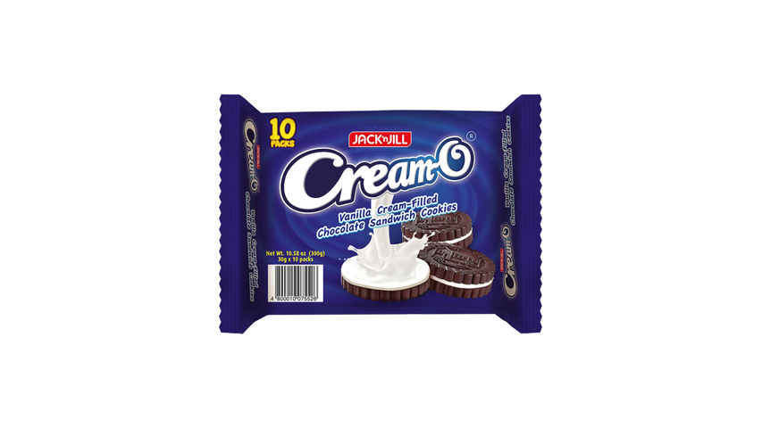 Cream-O Original Vanilla Cream Chocolate Sandwich Cookies 30g x 10s ...