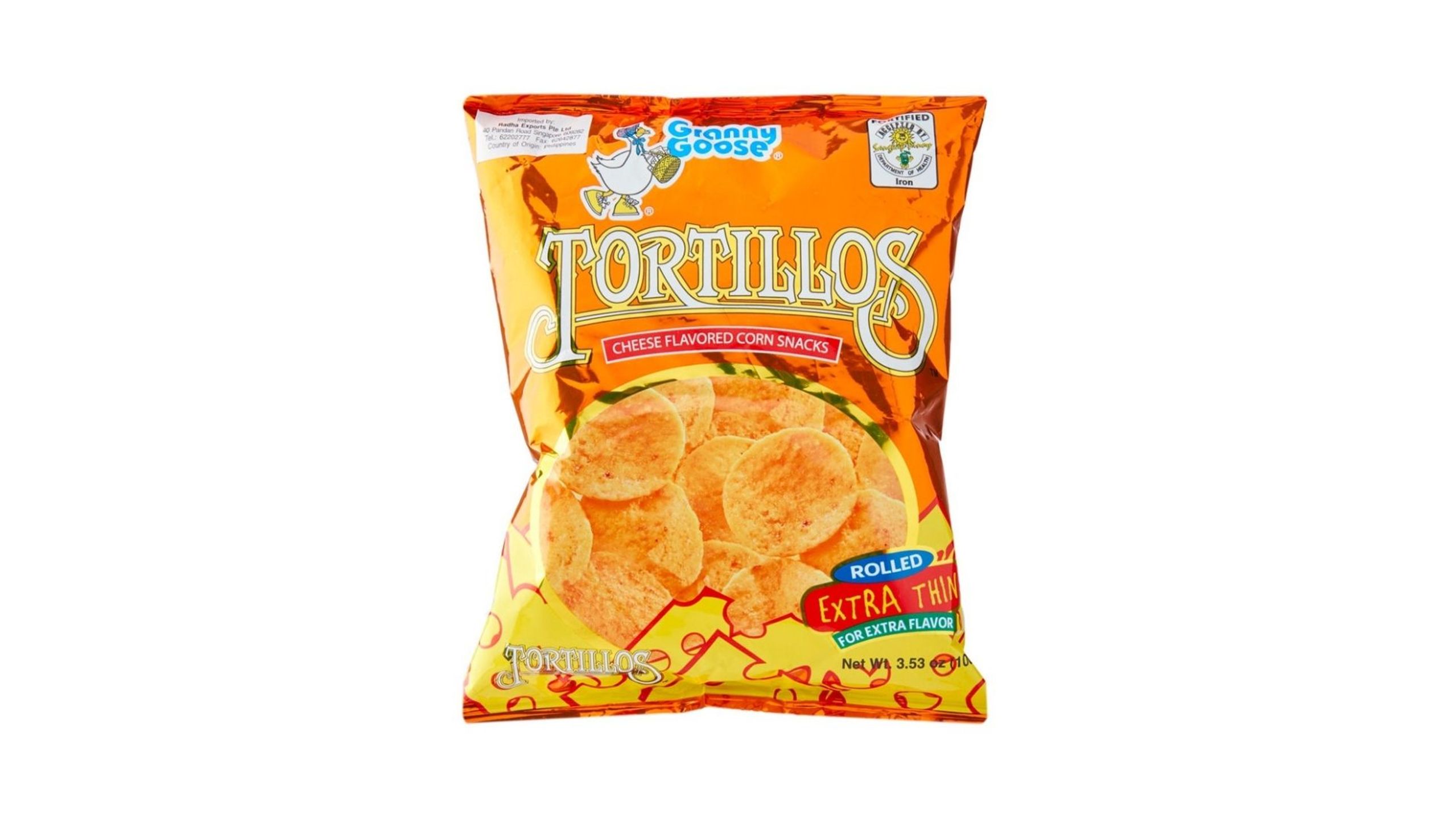 Granny Goose Tortillos Cheese Flavored Corn Snacks 100g delivery in the ...