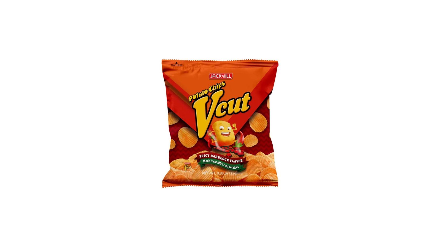 Vcut Potato Chips Spicy Barbecue Flavor 25g delivery in the Philippines ...
