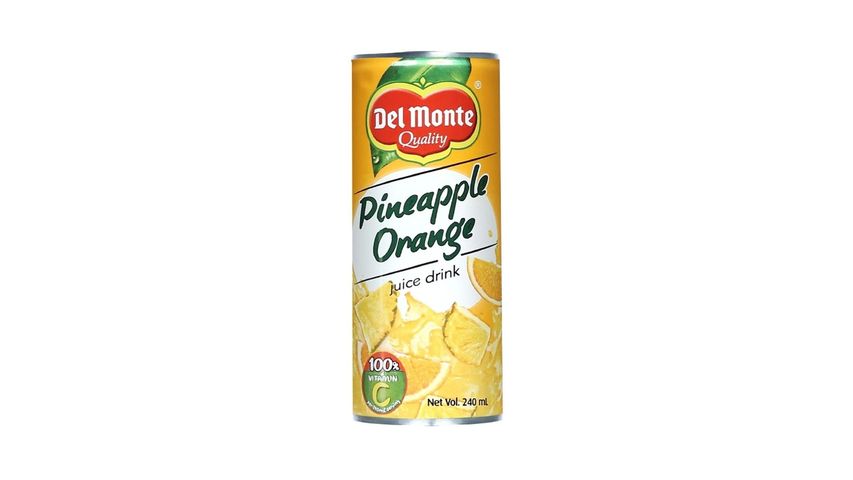 Del Monte Pineapple Orange Juice Drink 240mL delivery in the ...