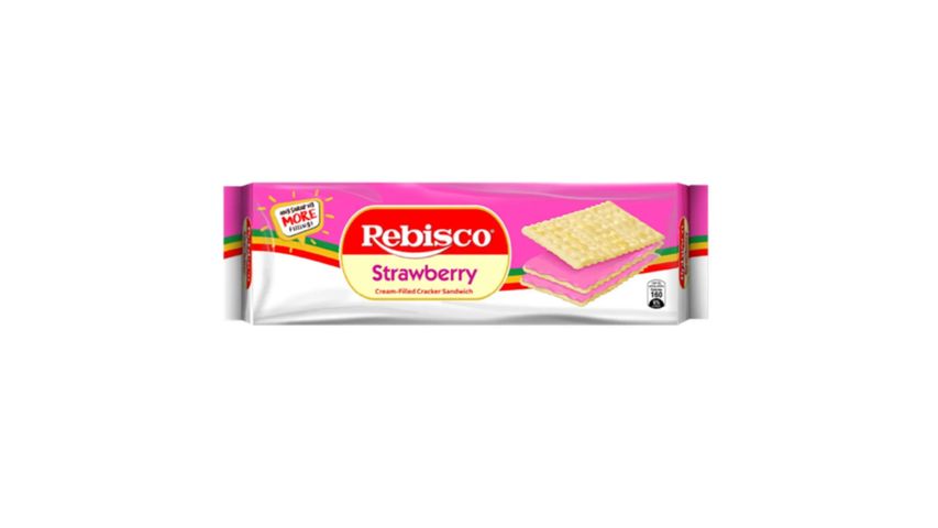 Rebisco Strawberry Cream-Filled Cracker Sandwich 32g x 10s delivery in ...