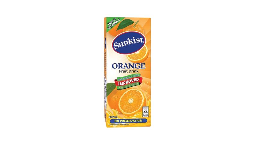 Sunkist Orange 235mLx6'S delivery in the Philippines | foodpanda